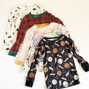 Pajamas | Posh Peanut Little Sleepies Kids Bamboo Pajama Mixed Bundle ...